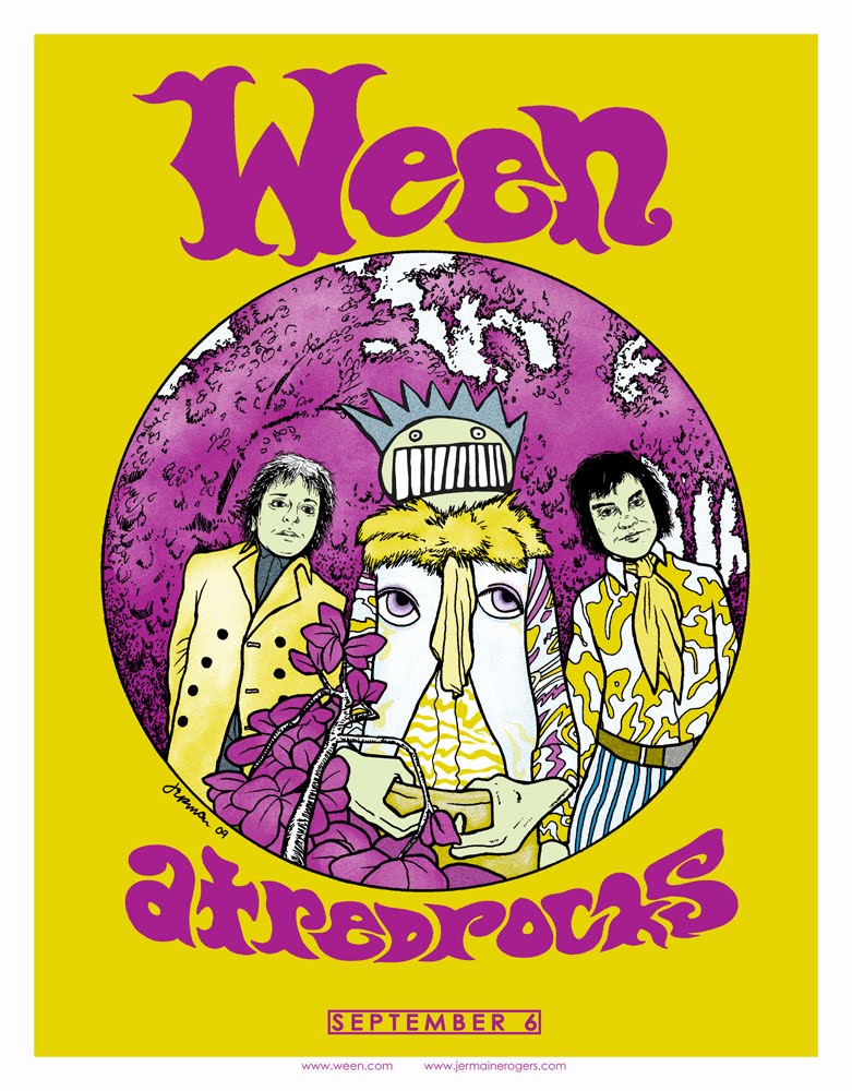 Rare WEEN Red Rocks 2009 Print – Jermaine Rogers